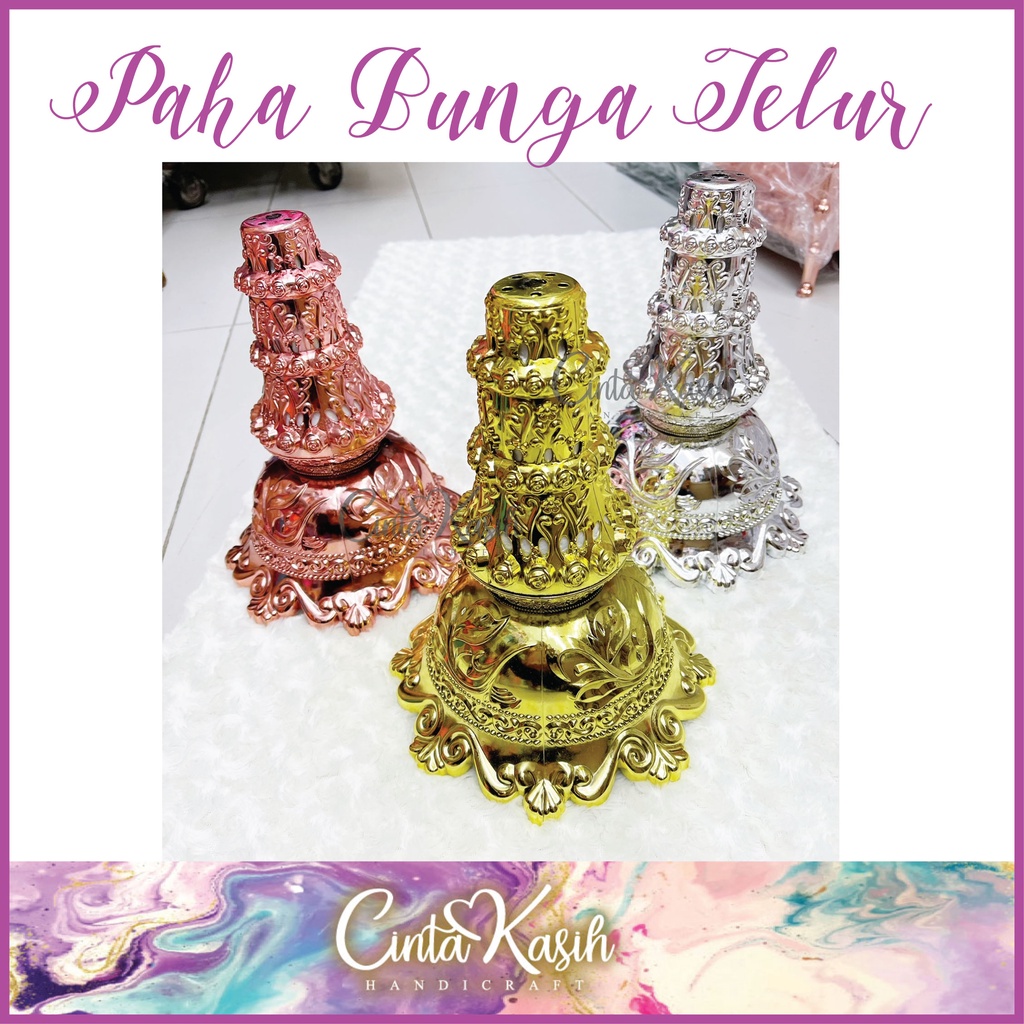 Pahar Bunga Telur Gold Silver Rose Gold / paha | Shopee Malaysia