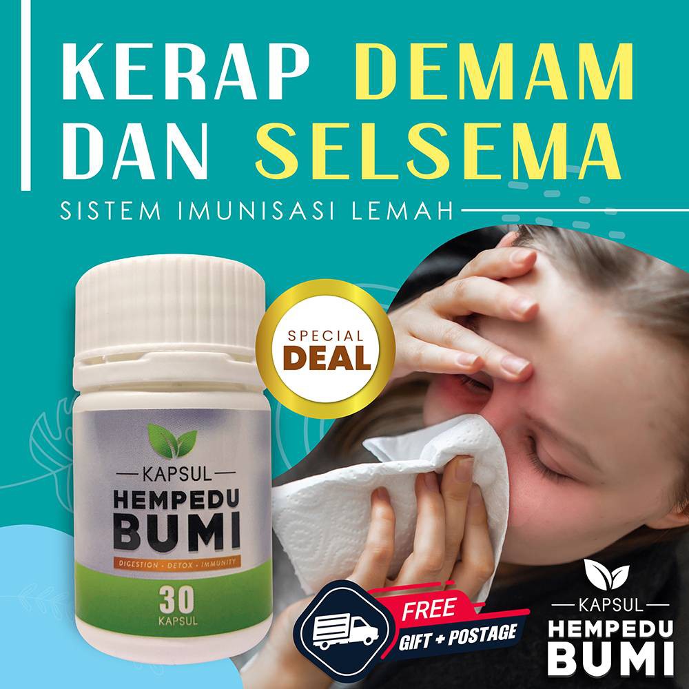 100%ORIGINAL😆😁 HEMPEDU BUMI, RAWAT DARAH TINGGI, KENCING MANIS, DEMAM ...