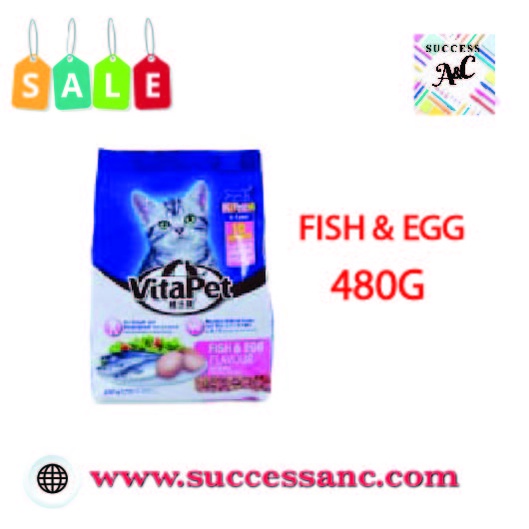 vitapet dry kitten food fish & egg - 480g | Shopee Malaysia
