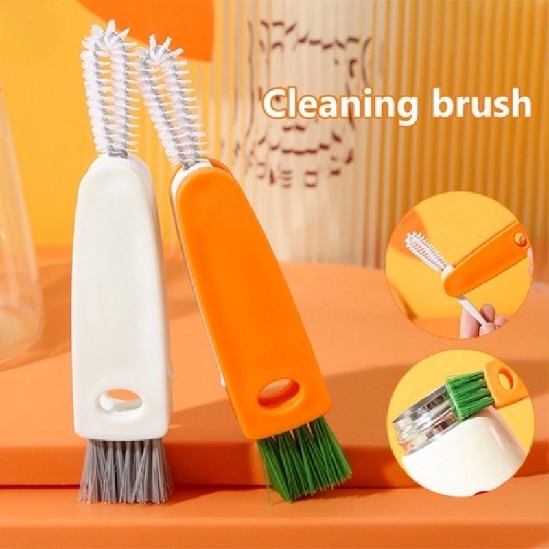 3 in 1 Carrot Cup Bottle Brush Lid Cleaning Tool Household Baby Bottles ...