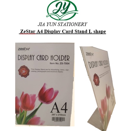 ZeStar A4 Display Card Stand L shape | Shopee Malaysia