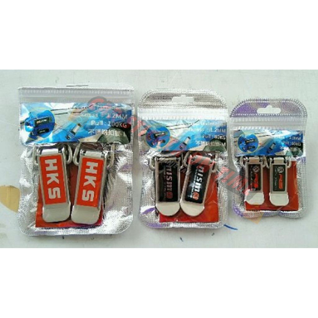 Universal Stainless Steel Car Bonnet Bumper Clip Small | Shopee Malaysia