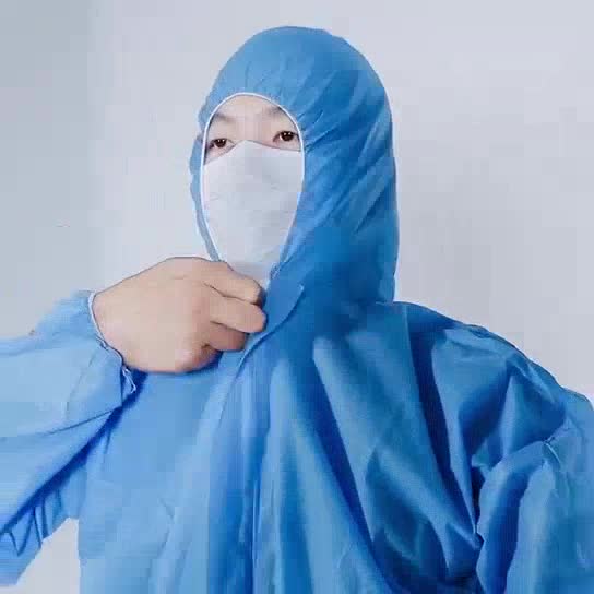 Ready Stock Baju PPE Isolation Suit Coverall Jump Suit PP Non Woven ...