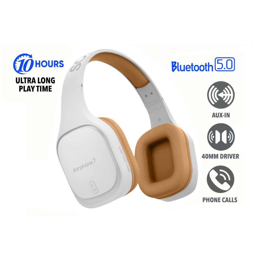 SonicGear Airphone 7 Bluetooth Headphones With Mic (10 Hours Playtime ...