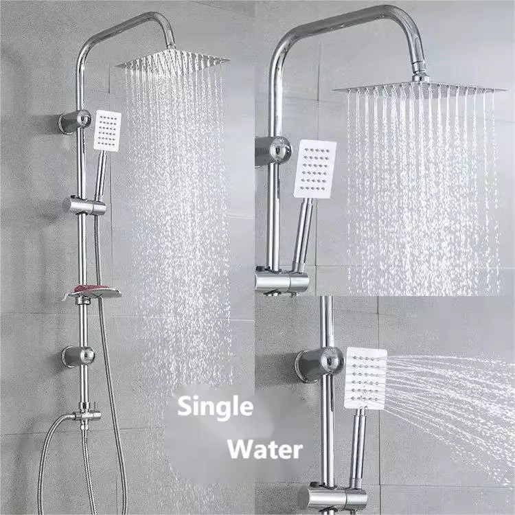 Column shower pole set STAINLESS minimalist box TL24- shower pole ...
