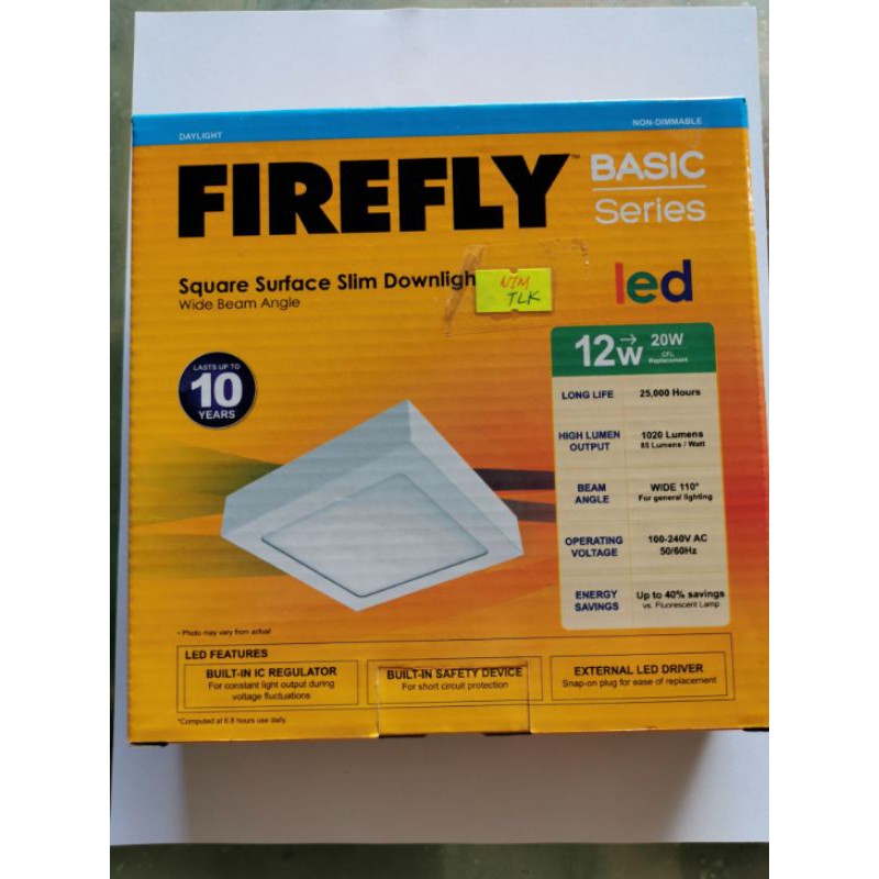 Firefly LED Square Surface Downlight 12W/Pinlight (mounted) | Shopee ...