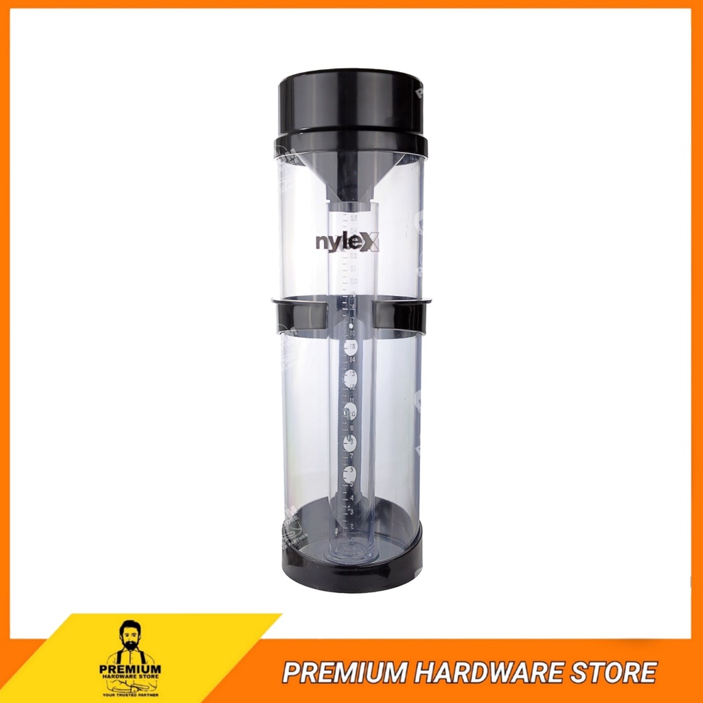 NYLEX UV Protection Rain Gauge RAINGE 250MM Rain Level Measuring Cup 1000 Penyukat Hujan Cawan ...
