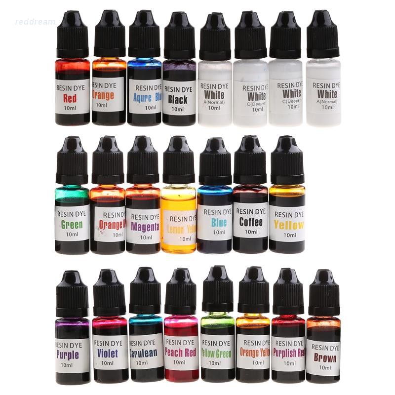 REDD 23 Vibrant Color High Concentrated Alcohol-Based Ink Pigment Epoxy ...