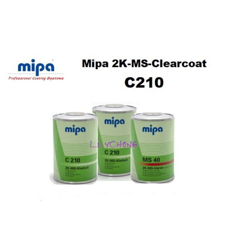 Ready Stock Mipa 2K- Ms -Clearcoat C210 (Set) （Made in Germany ...
