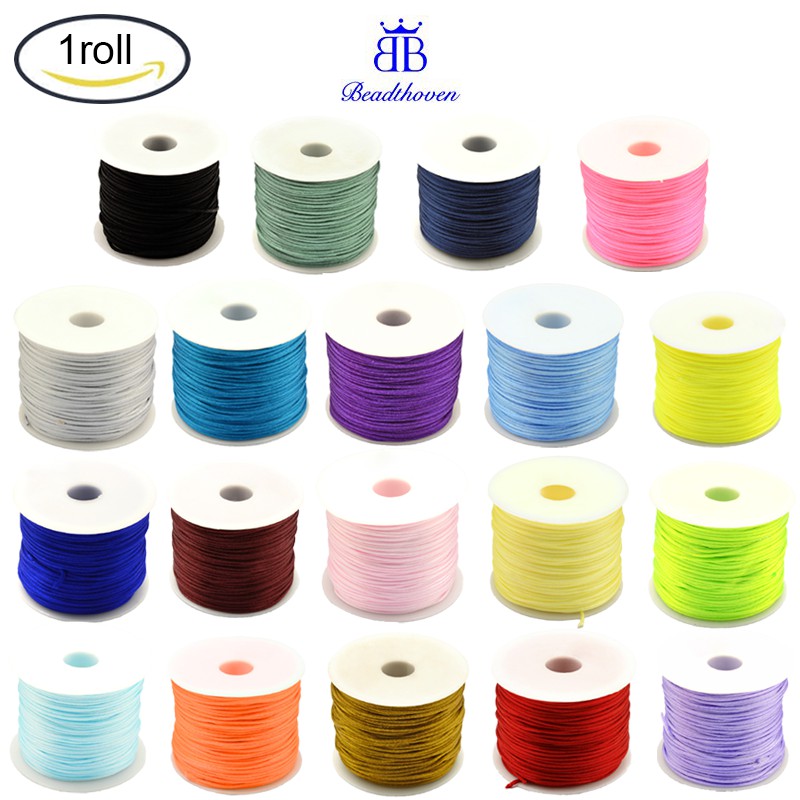 70m 1mm Silk String Nylon Thread Silk Cord for DIY Crafts Jewelry ...