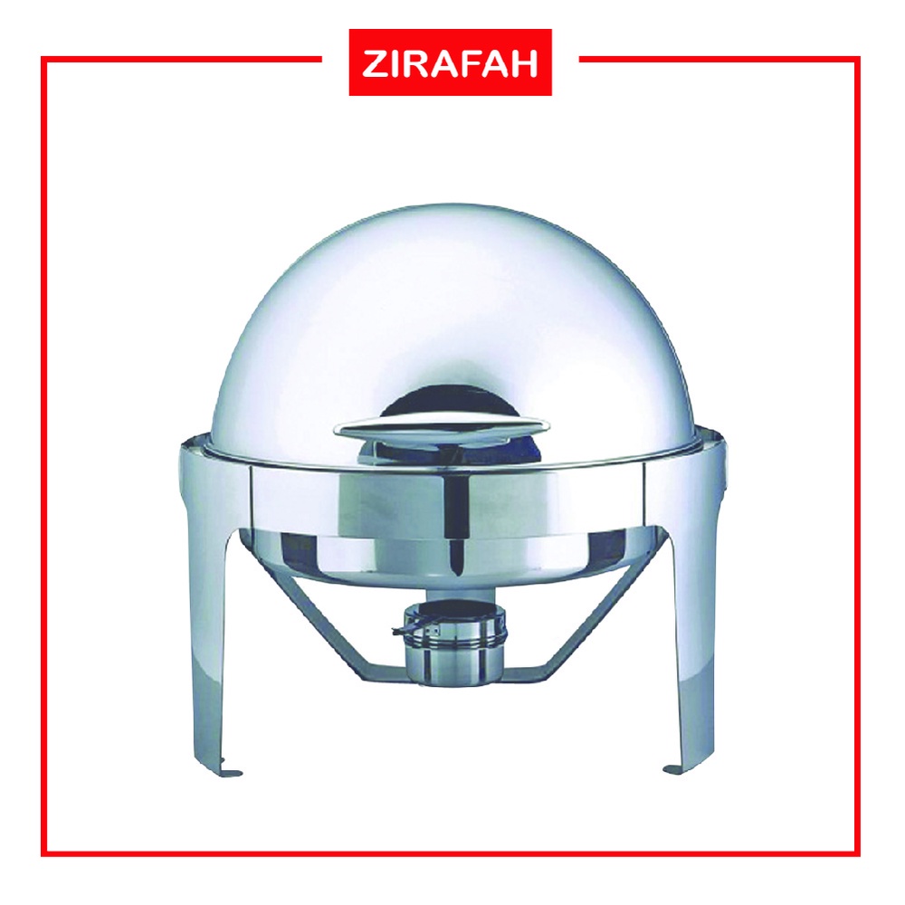 Stainless Steel Round Shape Roll Top Chafing Dish ø470mm x (H)440mm ...