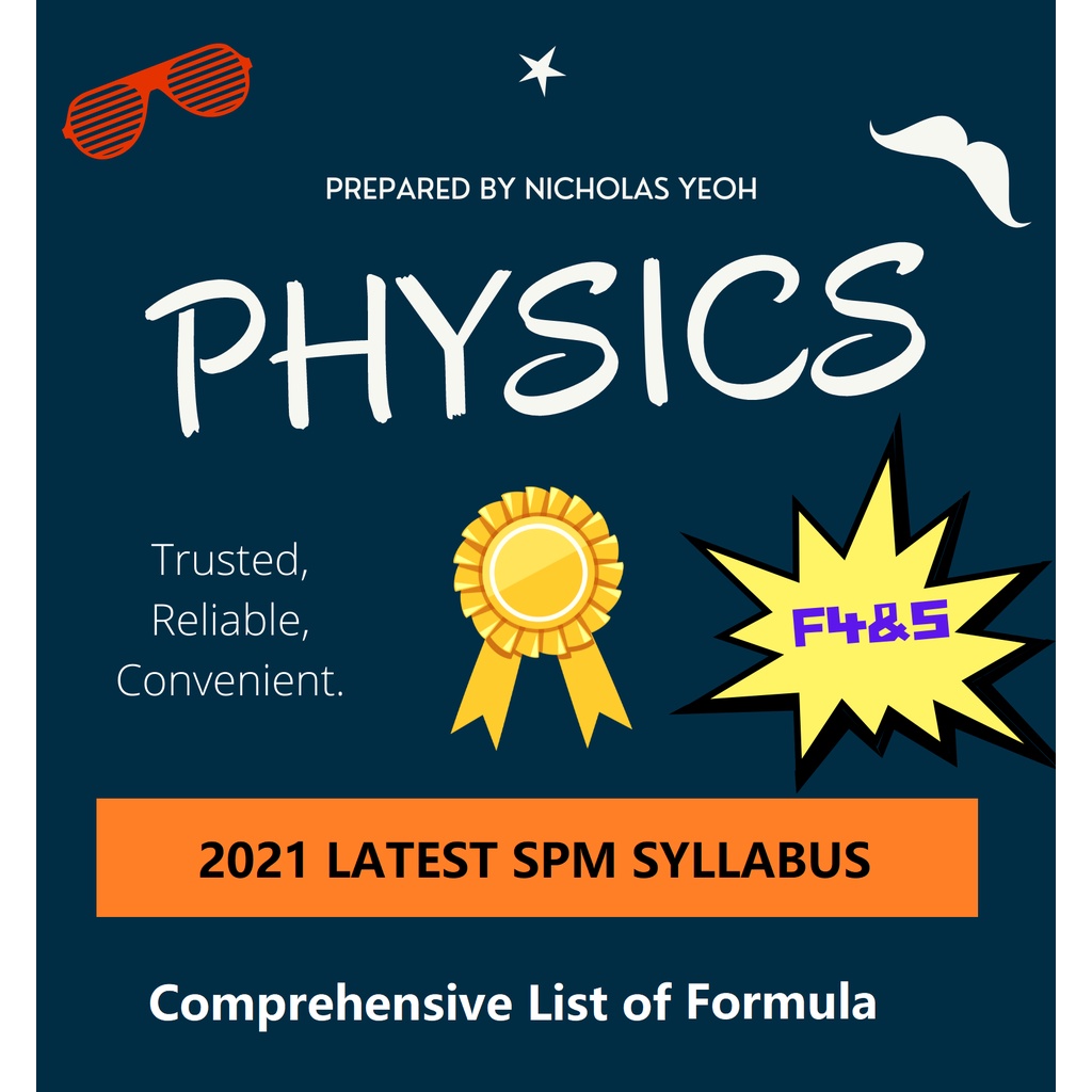 🔥🔥 SPM F4 & 5 Physics Formula Cheat Sheet for DLP Students (Printable) | Shopee Malaysia