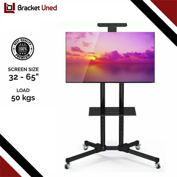 Standing TV Bracket 32 40 42 43 49 50 55 60 65 Inch Mobile Display ...