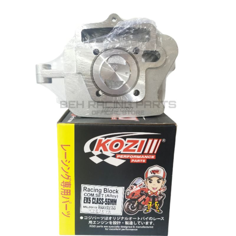 EX5/EX5 DREAM/WAVE100/EX5 CLASS1 CYLINDER RACING BLOCK 53MM /56MM (KOZI) WITH GASKET TOP SET/CAM ...