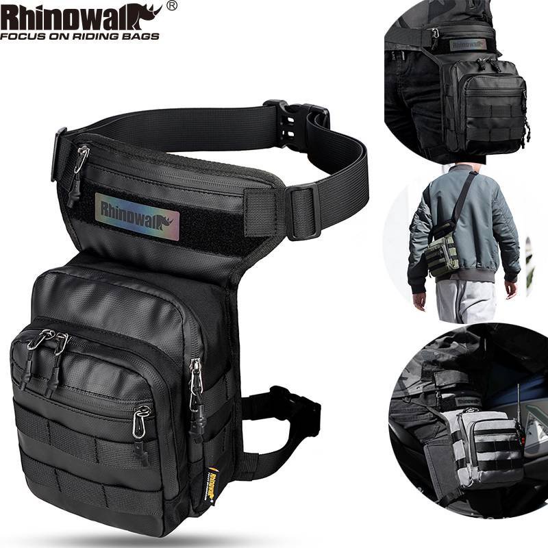 Rhinowalk Tactical Riding Drop Leg Bag Men Motorcycle Leg Bag Hip Thigh ...