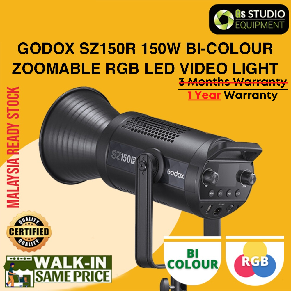 Godox SZ150R Bi-Colour Zoomable RGB LED Video Light (150W) | Shopee ...