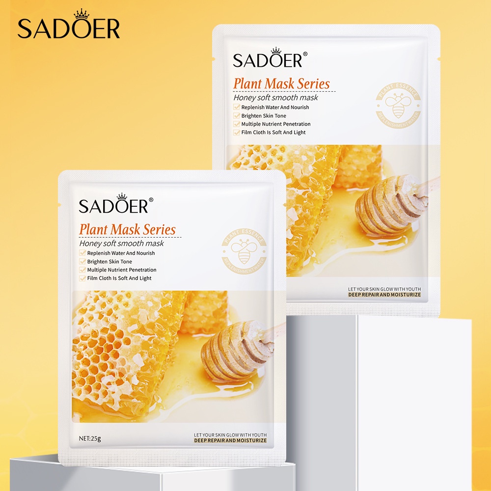 ROREC SADOER Fruit Plant Mask Series Natural Moisturizing Hydrating Brightening Facial Mask ...