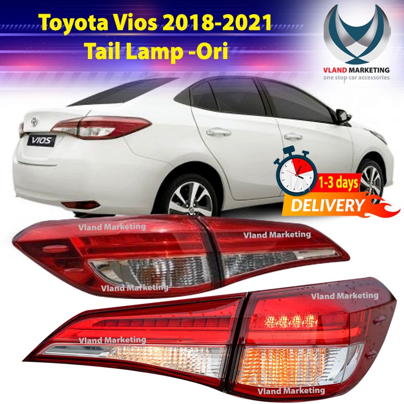 Toyota Vios 2018 2019 2020 2021 LED Tail Lamp Rear Light Lampu - Ori ...