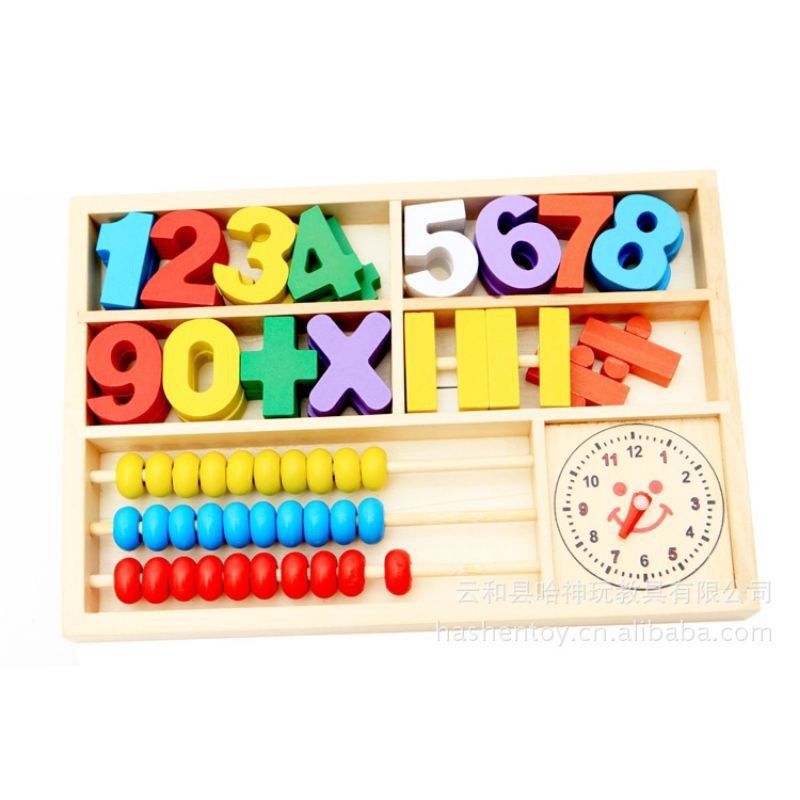Wooden Toys Education Learning Montessori Digital Learning Box | Shopee ...