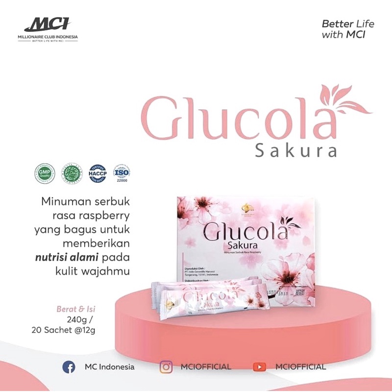 Glucola SAKURA MCI Beauty Drink Skin Bleaching Skin | Shopee Malaysia
