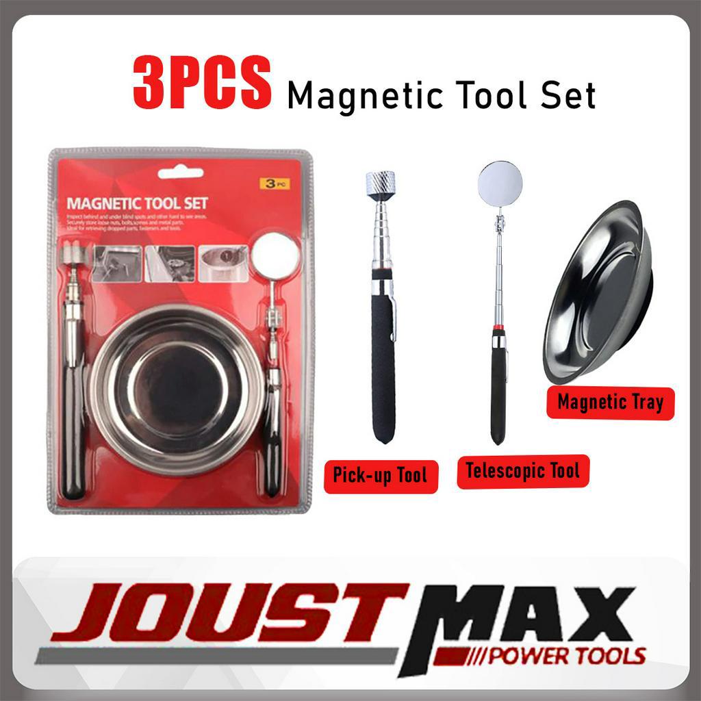 3 Pcs Magnetic Tool Set Magnetic Tray Pick-up Tool Telescoping ...