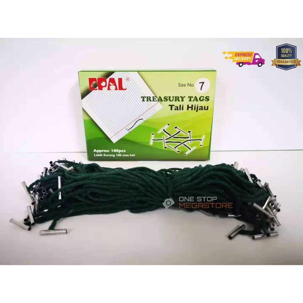 🔥 5 Boxes 500pcs 🔥 Treasury Tags Green Tags Tali Hijau 5T 6T 7T 8T 9T ...