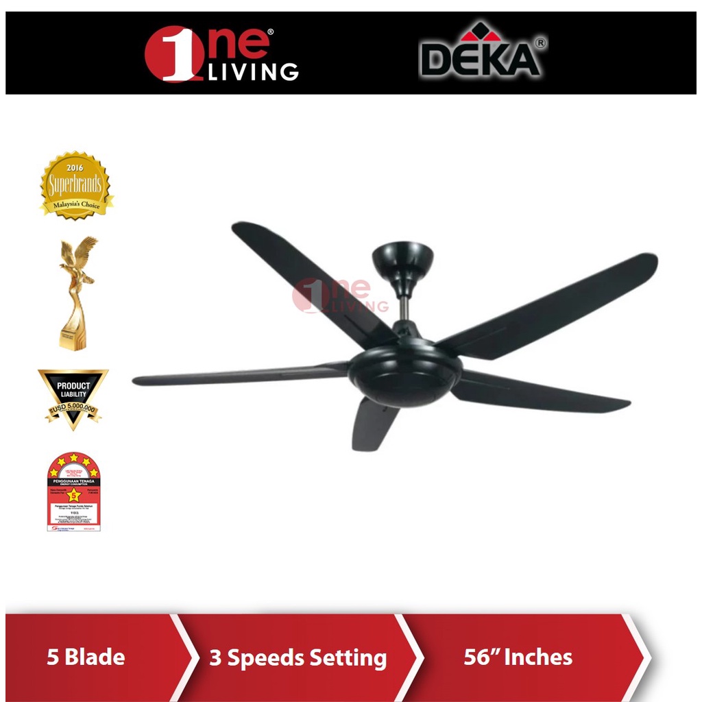 Deka Kronos 56" Ceiling Fan F5P (Twin) | Shopee Malaysia
