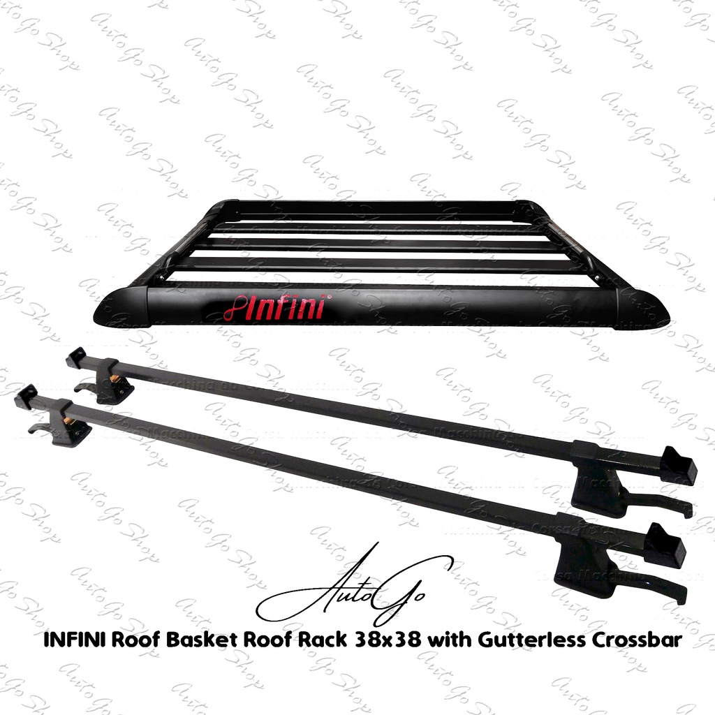 INFINI Roof Basket Roof Rack 38x38 with Gutterless Crossbar | Shopee ...