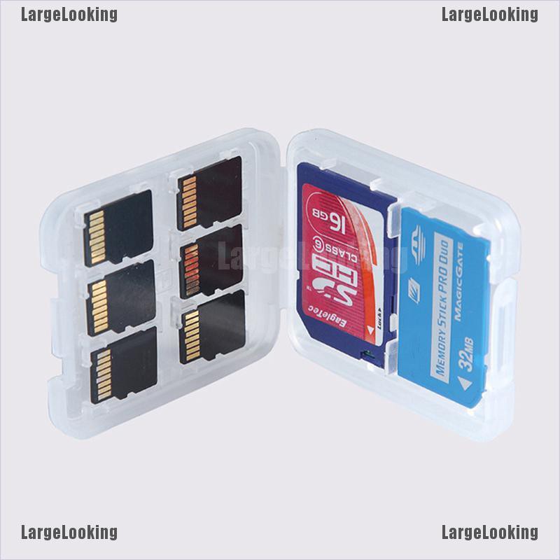 LargeLooking 8 Slots Micro SD TF SDHC MSPD Memory Card Protecter Box ...