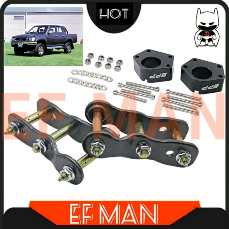 HILUX LN166 SR Lift up Ball Joint Spacer Rear Shackles U bolt Lift Kit ...