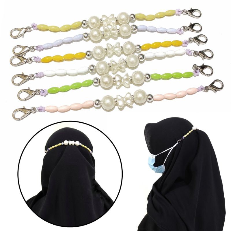 Mask Connector Hijab Mask Connector Mask Connector Extender Ribbon Rice ...