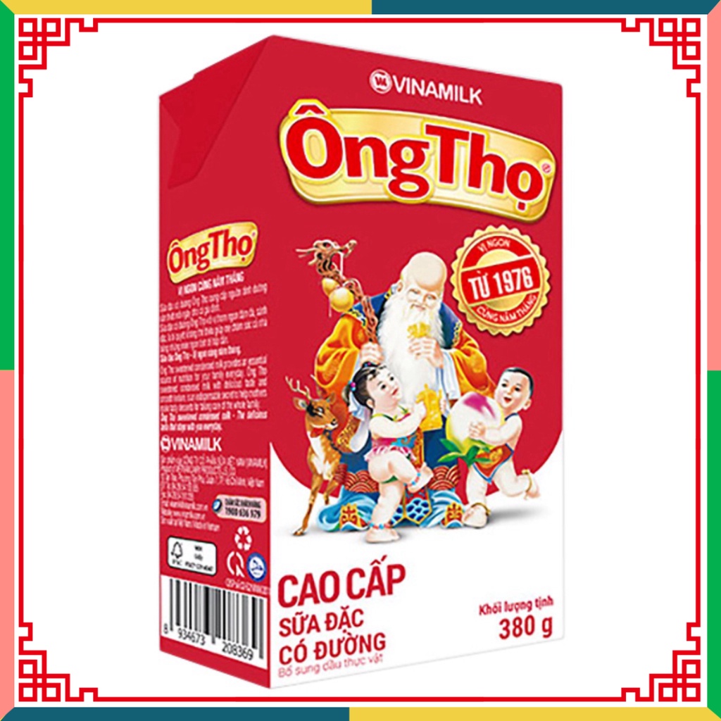 Ong Tho Vinamilk Milk Tin Box / Paper Box 380G (Gem Manh Agent ...