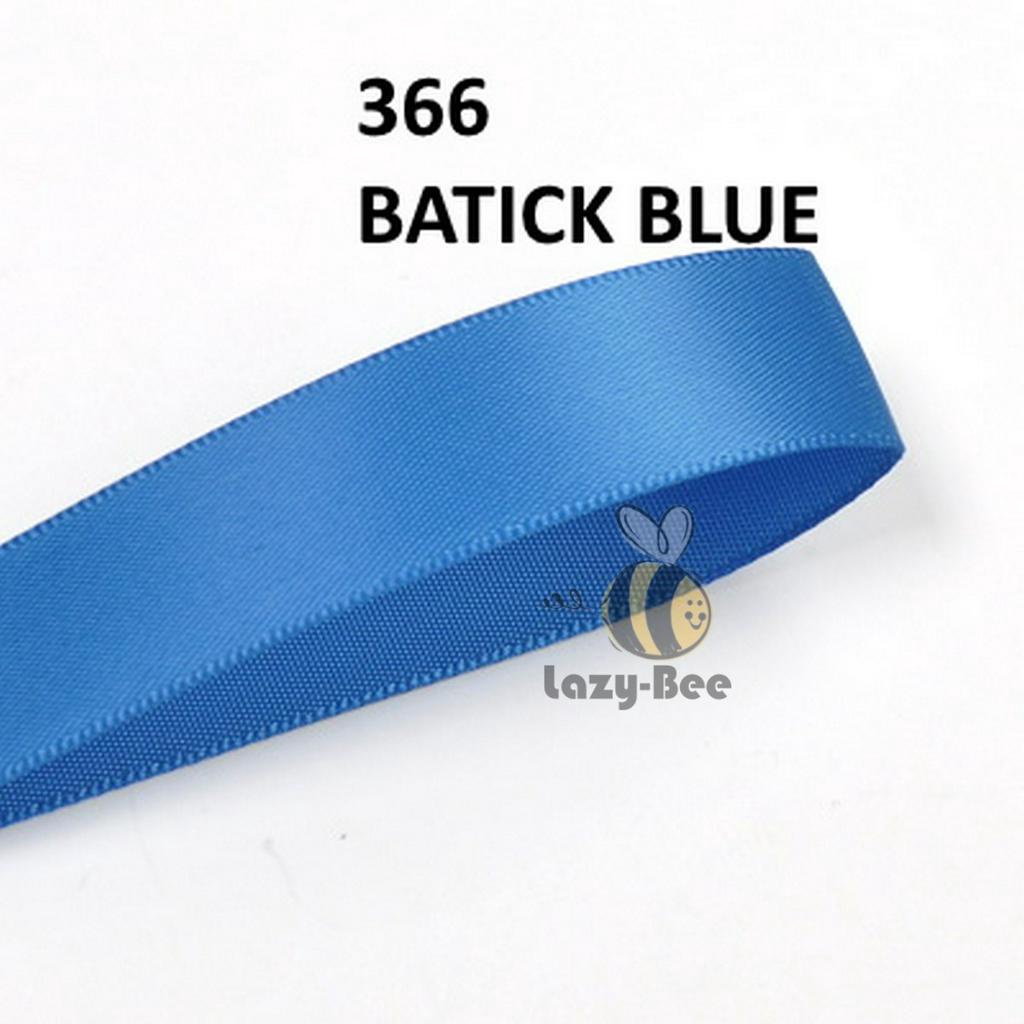 LAZY BEE Dark Blue Navy Blue Biru Tua 5 Meter Premium Double Face Satin ...
