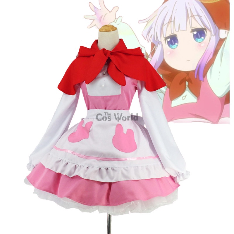 Miss Kobayashi's Dress Dragon Maid Kamui Kanna Hood Lolita Cute Dresses ...