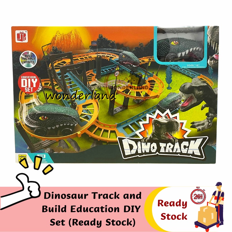 Dinosaur Track and Build Education DIY Toys For Kids (Ready stock ...