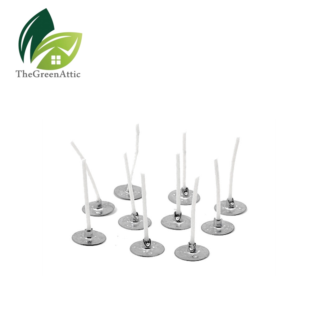 TheGreenAttic (10pcs) Candle Wick 100% Cotton Tealight Candle 2.5cm ...