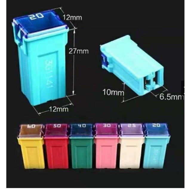 universal auto car main fuse fius 20A 30A 40A 50A 60A | Shopee Malaysia