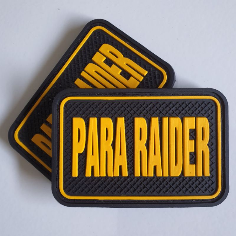 Rubber patch with the logo of the raider - tni ad - velcro rubber ...
