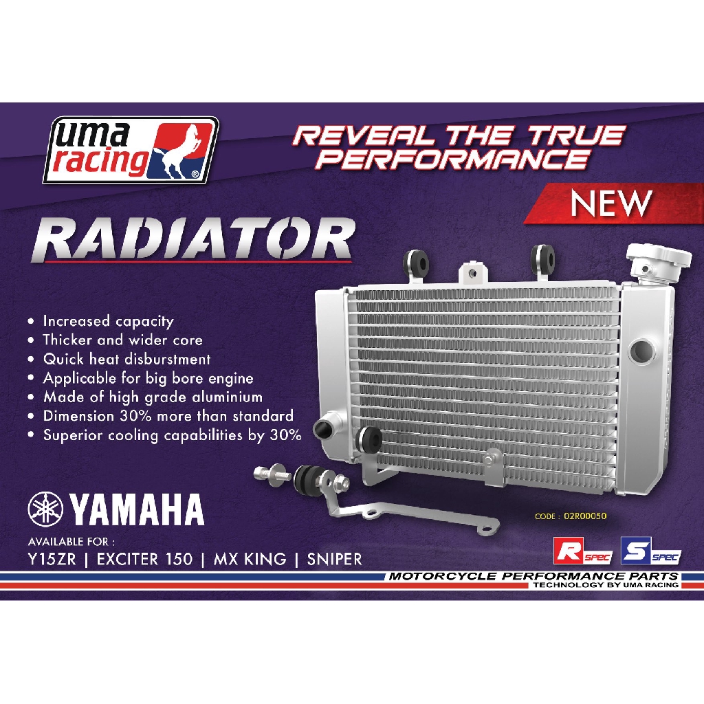 Y15ZR RS150 NVX NMAX V2 UMA RACING RADIATOR ASSY TANGKI COOLANT ...