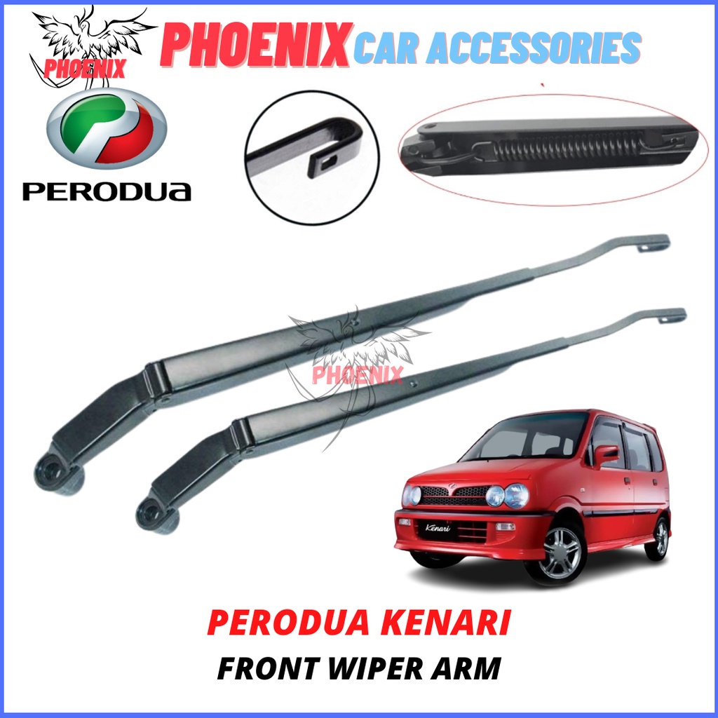 PERODUA KENARI FRONT WIPER ARM LH RH SET (OEM) BESI WIPER DEPAN KANAN ...