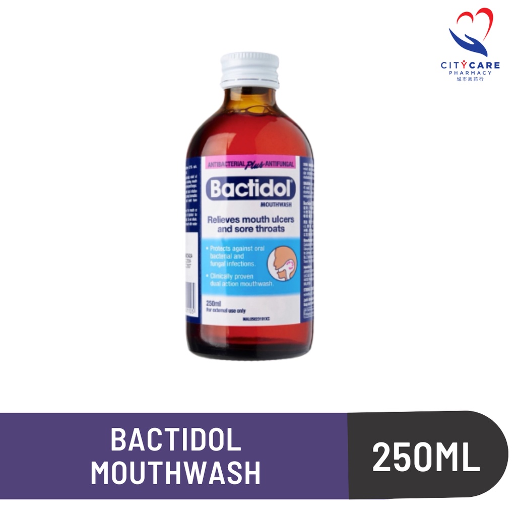[Exp date : 4/2025] BACTIDOL MOUTHWASH 250ML | Shopee Malaysia