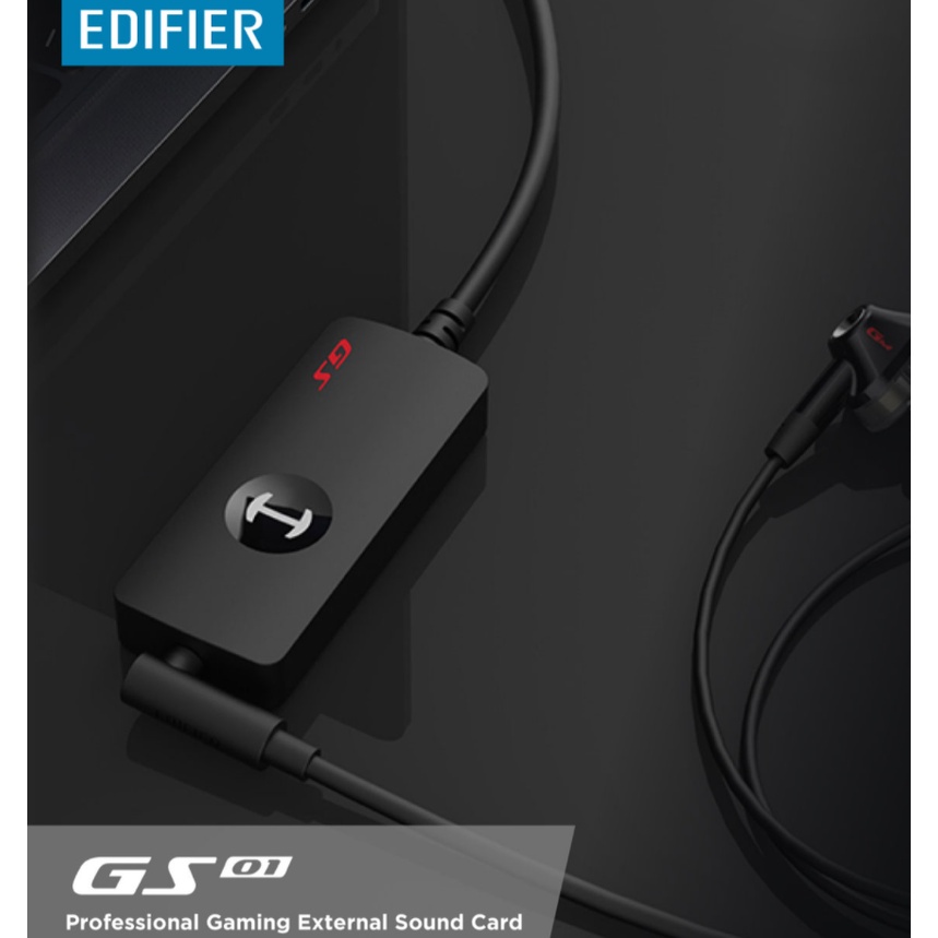 # EDIFIER GS01 - Professional Gaming USB External Sound Card # | Shopee Malaysia