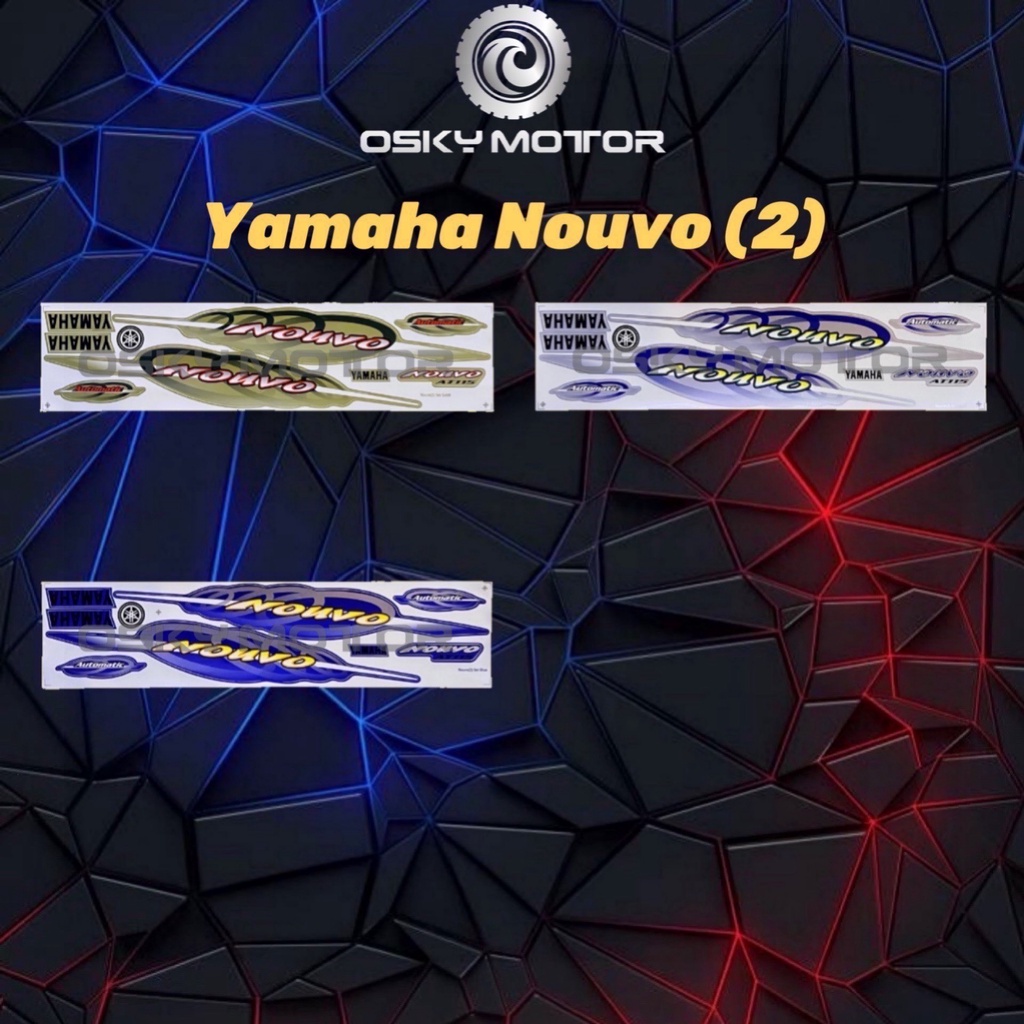 Yamaha Nouvo (2) Body Sticker - Gold / Silver / Blue | Shopee Malaysia