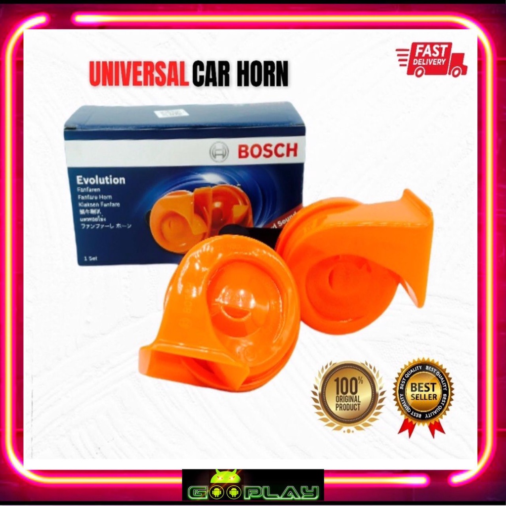 100% Original Bosch Evolution Fanfare Compact BM Twin Horn (1 Pair ...
