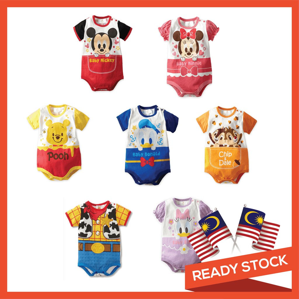 Baby Romper Cartoon Disney Baju Baby Romper Newborn,Boy&Girl Clothes ...