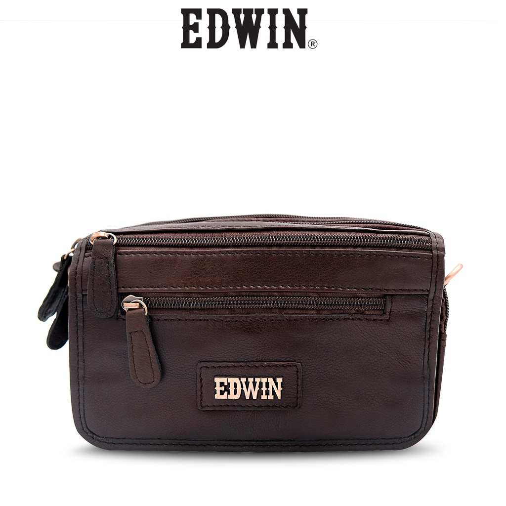 [SHOPEE EXCLUSIVE] Edwin Genuine Top Grain Leather Overlay Crossbody ...