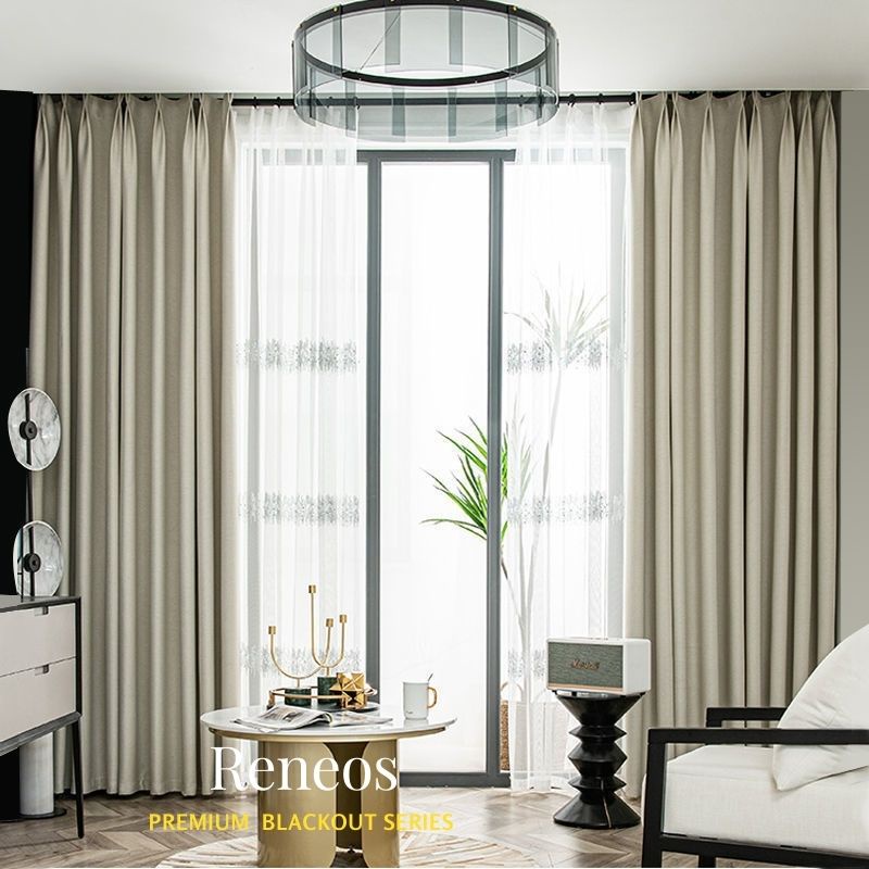 RENEOS Premium Blackout Curtain (Hook) Langsir Sliding Door Langsir ...