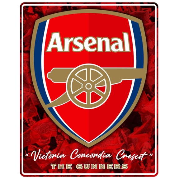 (Stiker Cermin Kereta)Windshield/Glass Sticker 4" x 5" Arsenal | Shopee ...