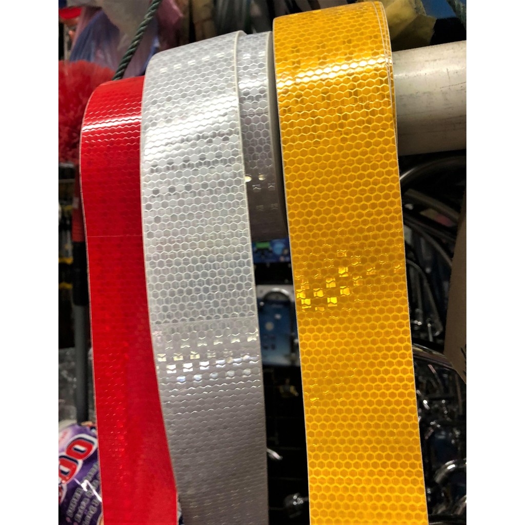 REFLECTIVE STICKER ( RED/WHITE/YELLOW) | Shopee Malaysia