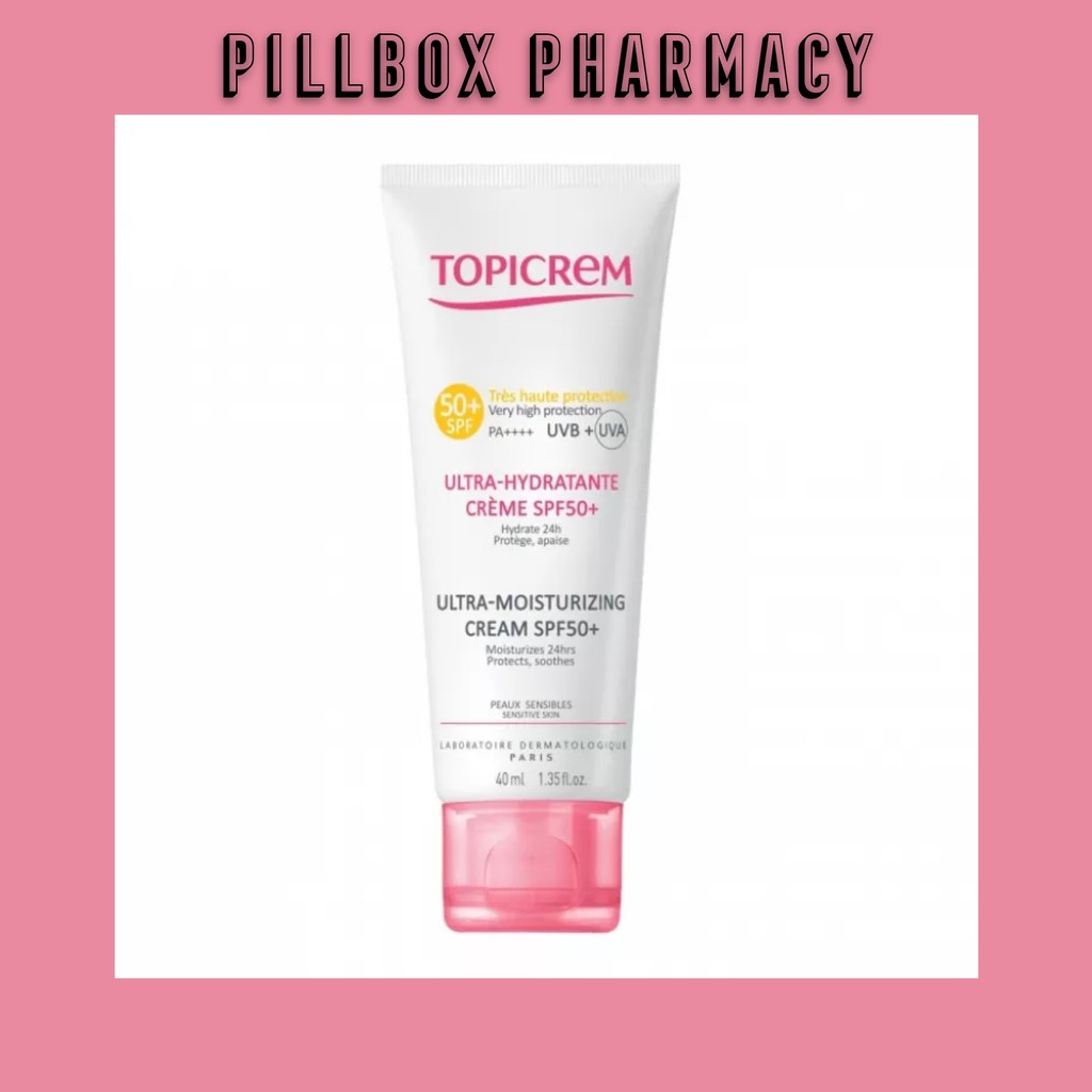 TOPICREM ULTRA MOISTURIZING CREAM SPF 50+ 40ML (EXP 07/2021 ) | Shopee ...